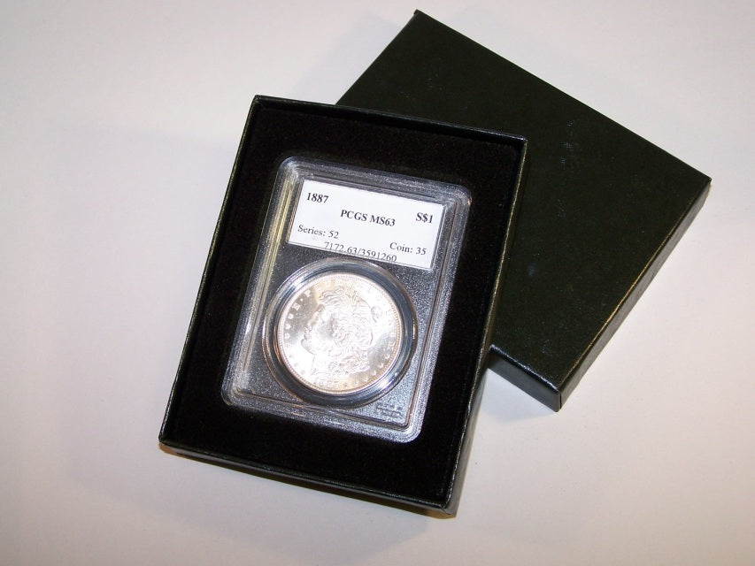 1-PCGS (PB2) Black Paper Wrapped Boxes